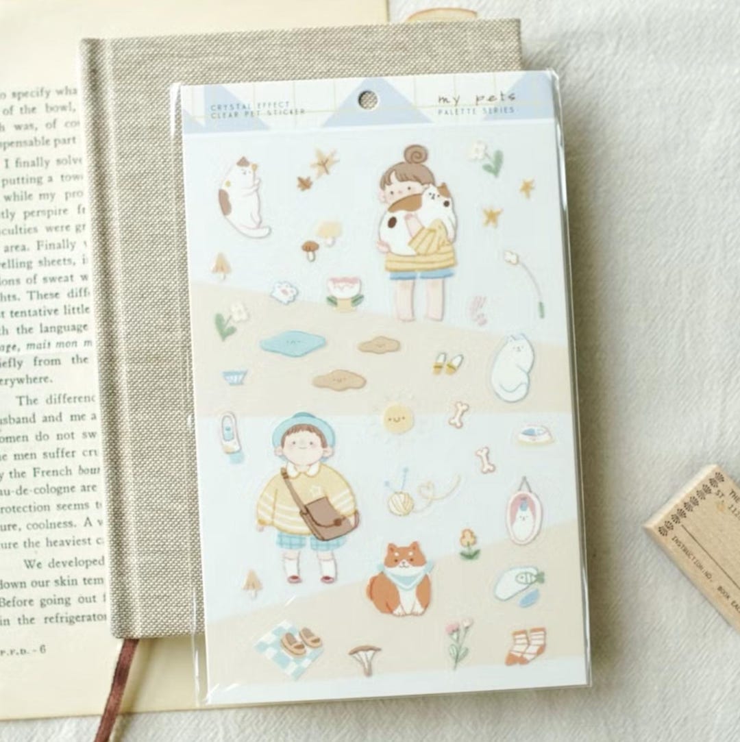 Teayou Palette Life - My Pets Journal Stickers - Etsy