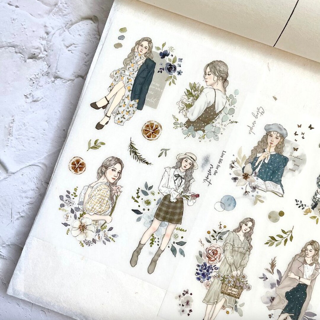 Pion Elegant Transfer Stickers | 3 Designs in 1 Packet | - Etsy