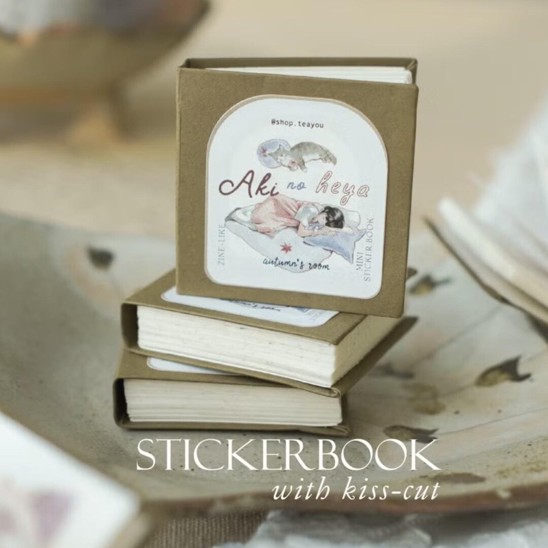 Teayou Aki No Heya Kiss-cut Sticker Book - Etsy