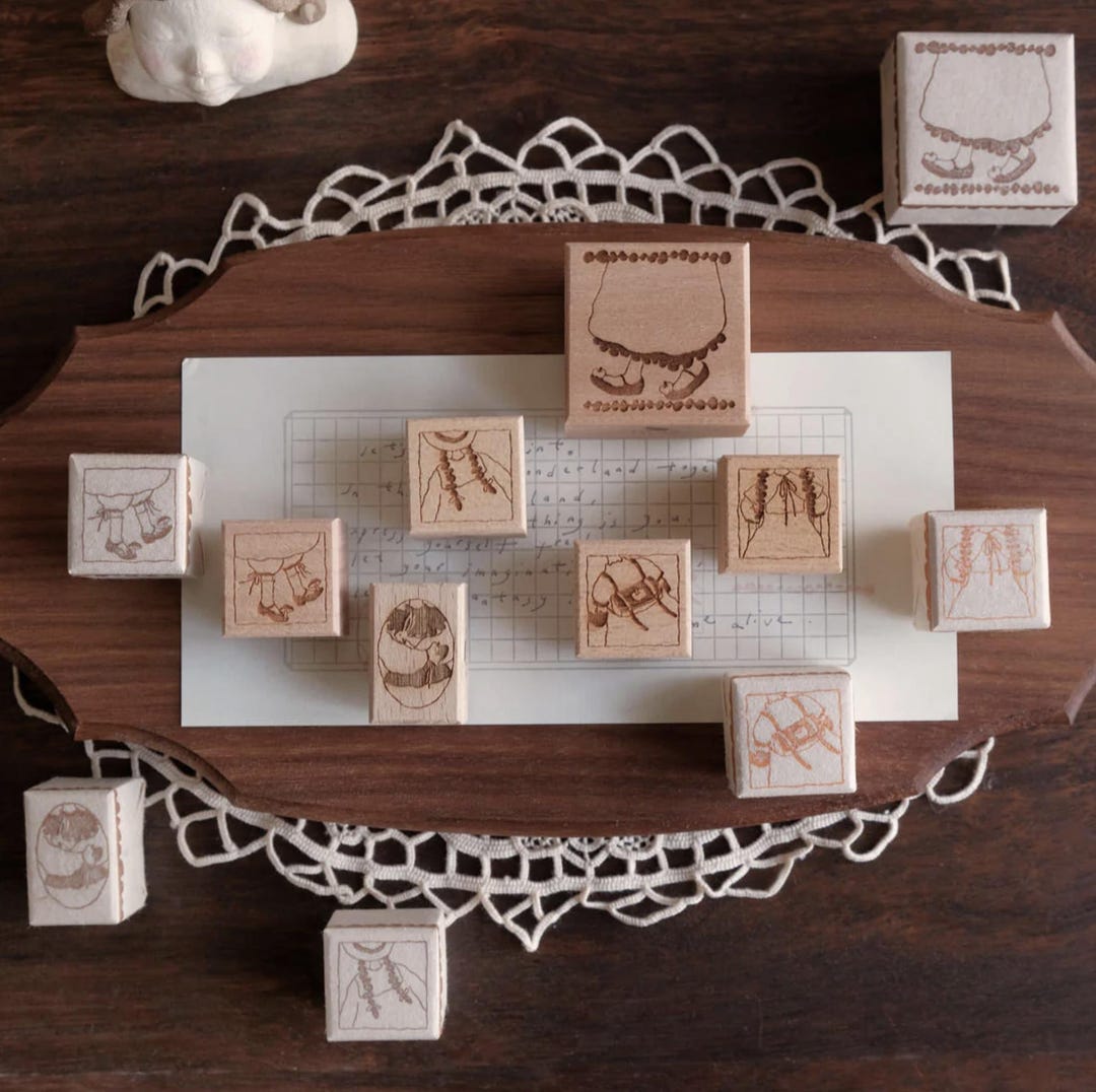 Bighands Rubber Stamp - Wanderlust in Dressing - Etsy