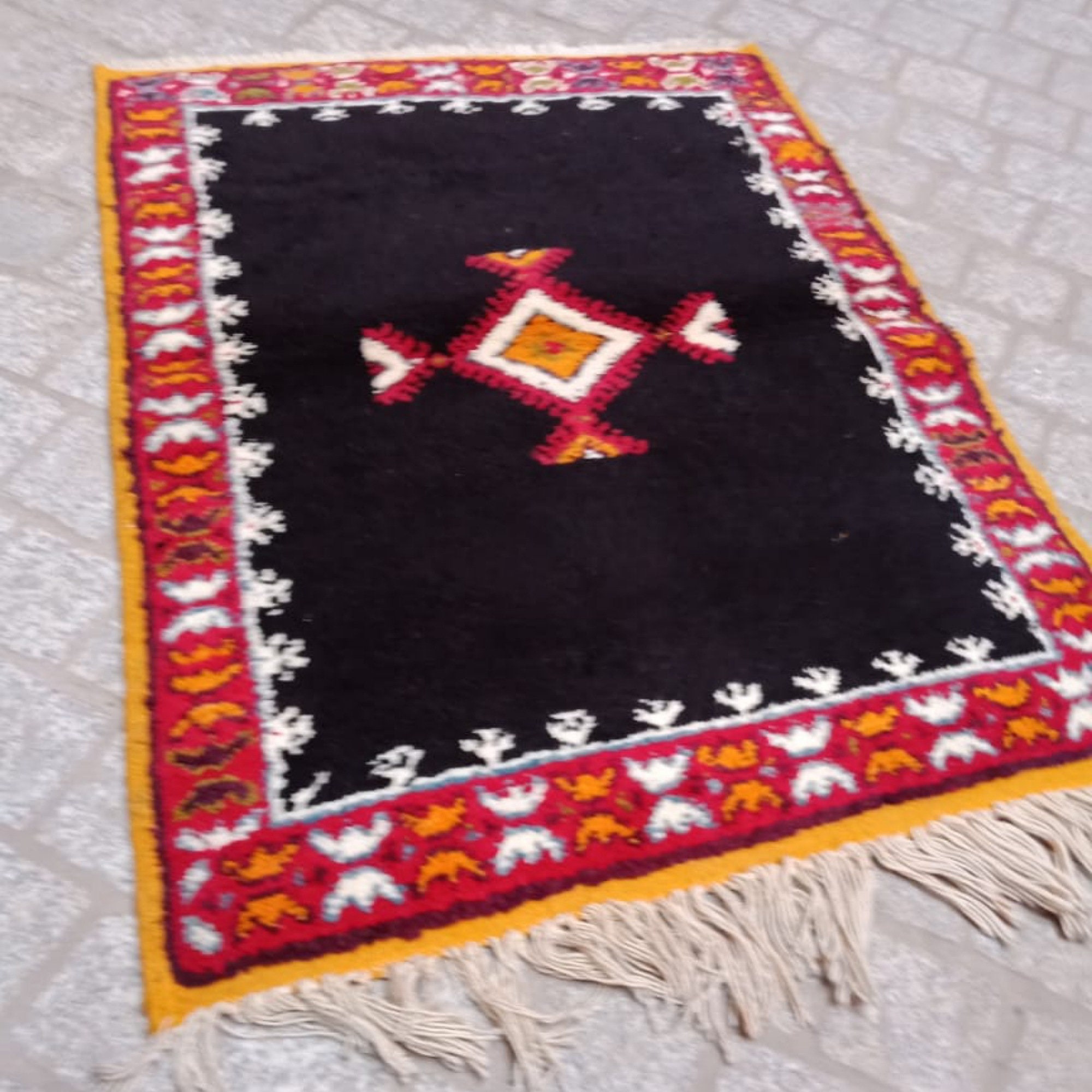 Moroccan Vintage Berber Glaoui Rugmoroccan Berber Rug - Etsy