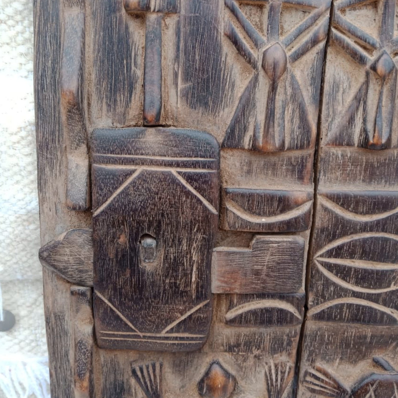 African dogon door carved wood door 1611 in antique wood | Etsy