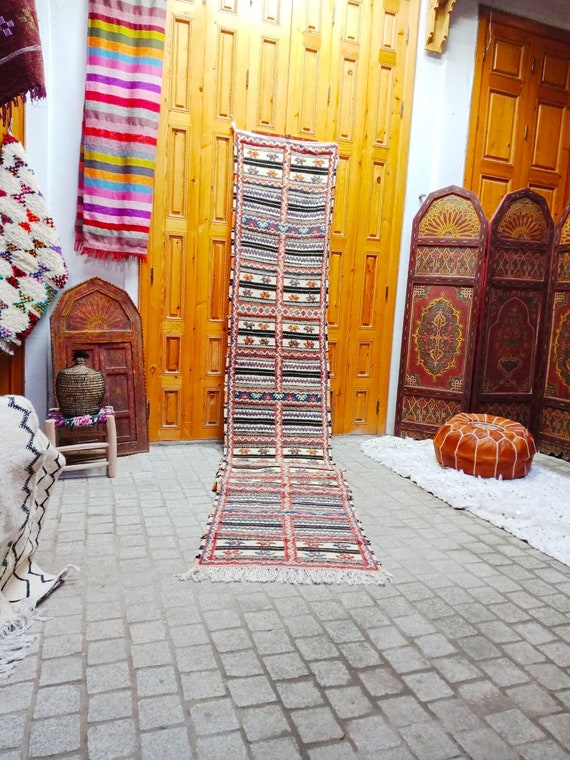 Vintage Glaoui Rug 214 Ft Moroccan Berber Taznakht Rug | Etsy