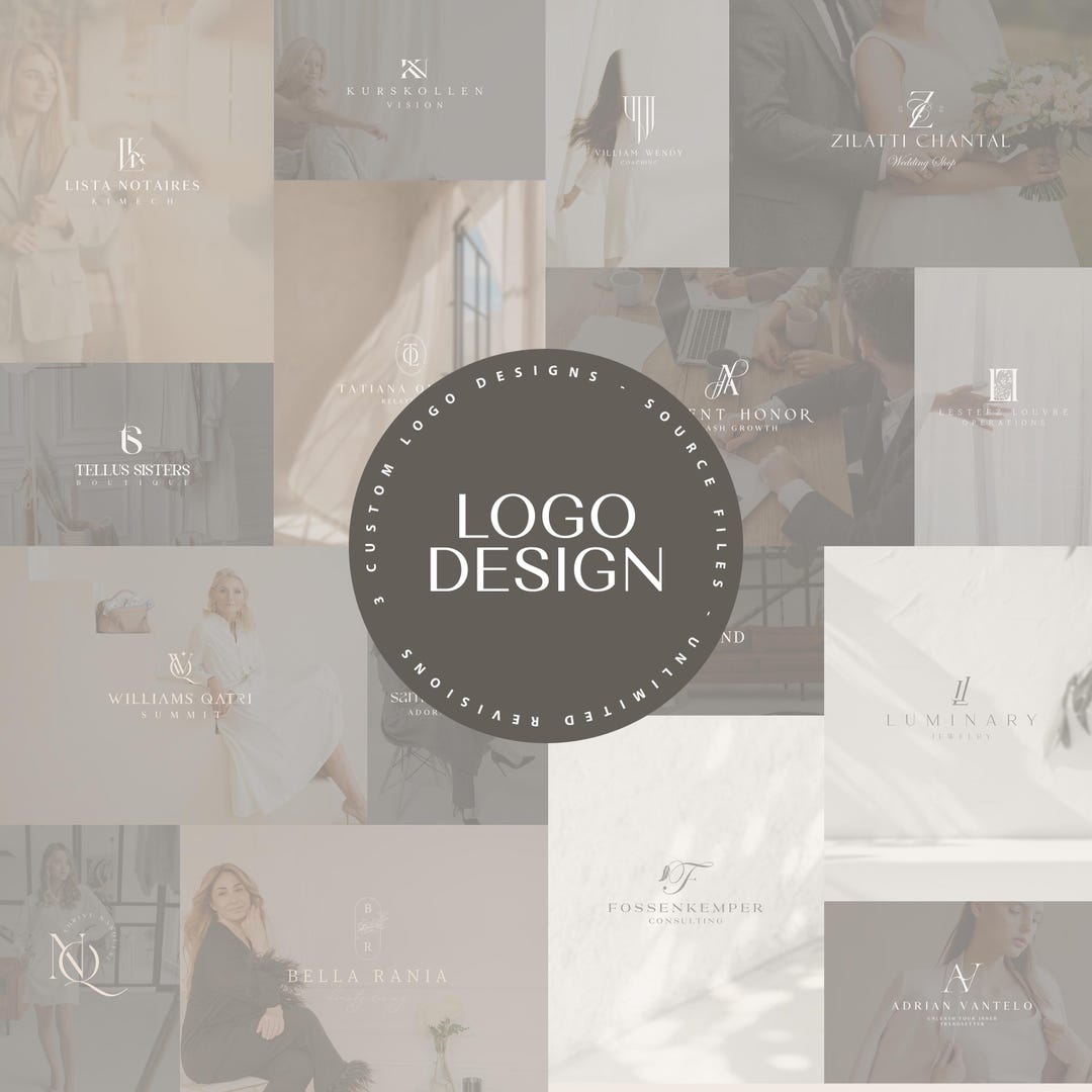 Custom Elegant Logo Design: Professional Business Branding - Etsy