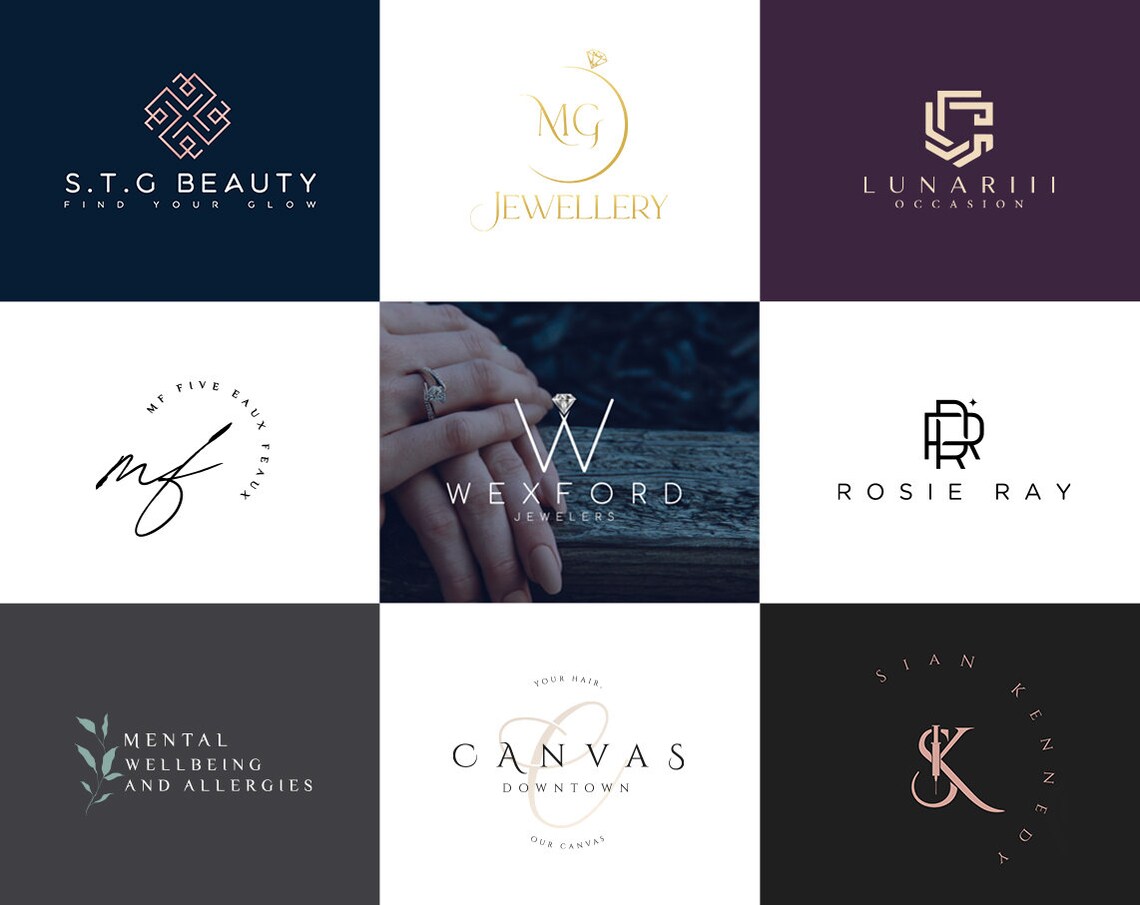 Custom Logo Design & Branding Kit: Stationery, Social Media - Etsy
