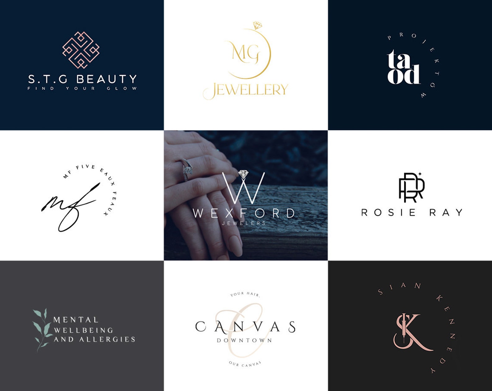 Custom Logo Design: Modern Business Branding, Watermark Logo - Etsy