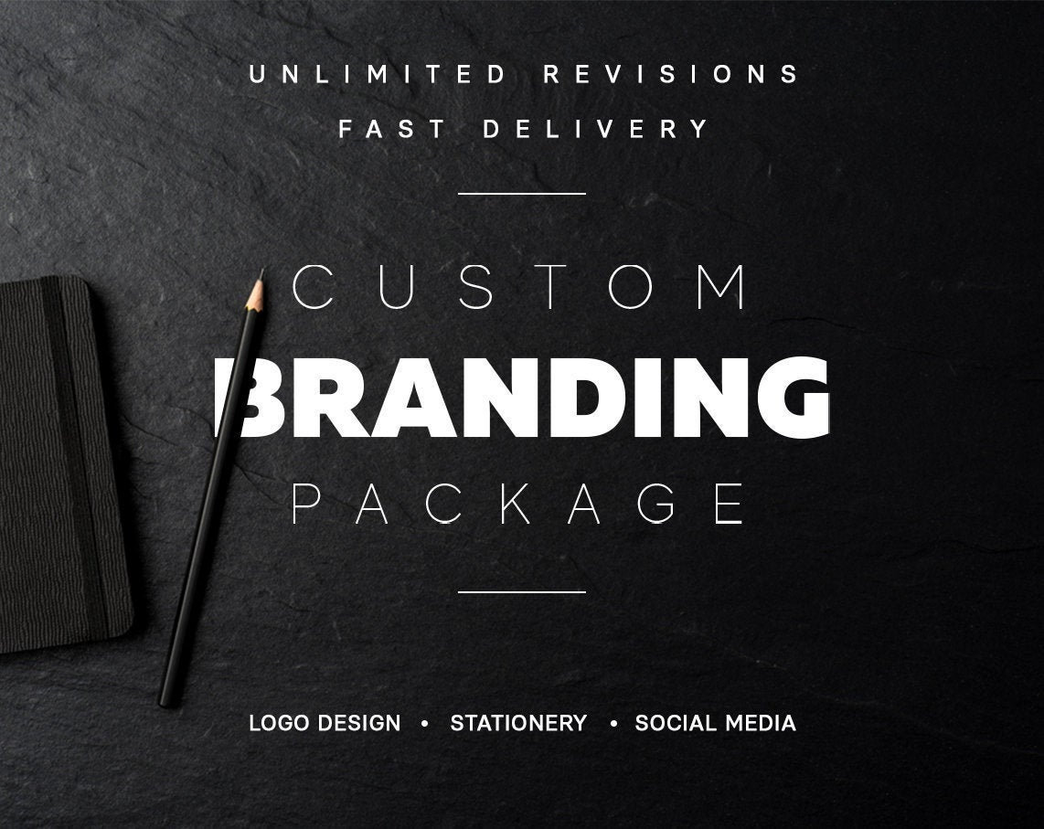 Custom Logo Design & Branding Kit: Stationery, Social Media - Etsy