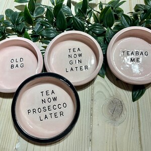 Ceramic Slogan Teabag Dish Tea Bag Tidy Teabag Holder - Etsy UK