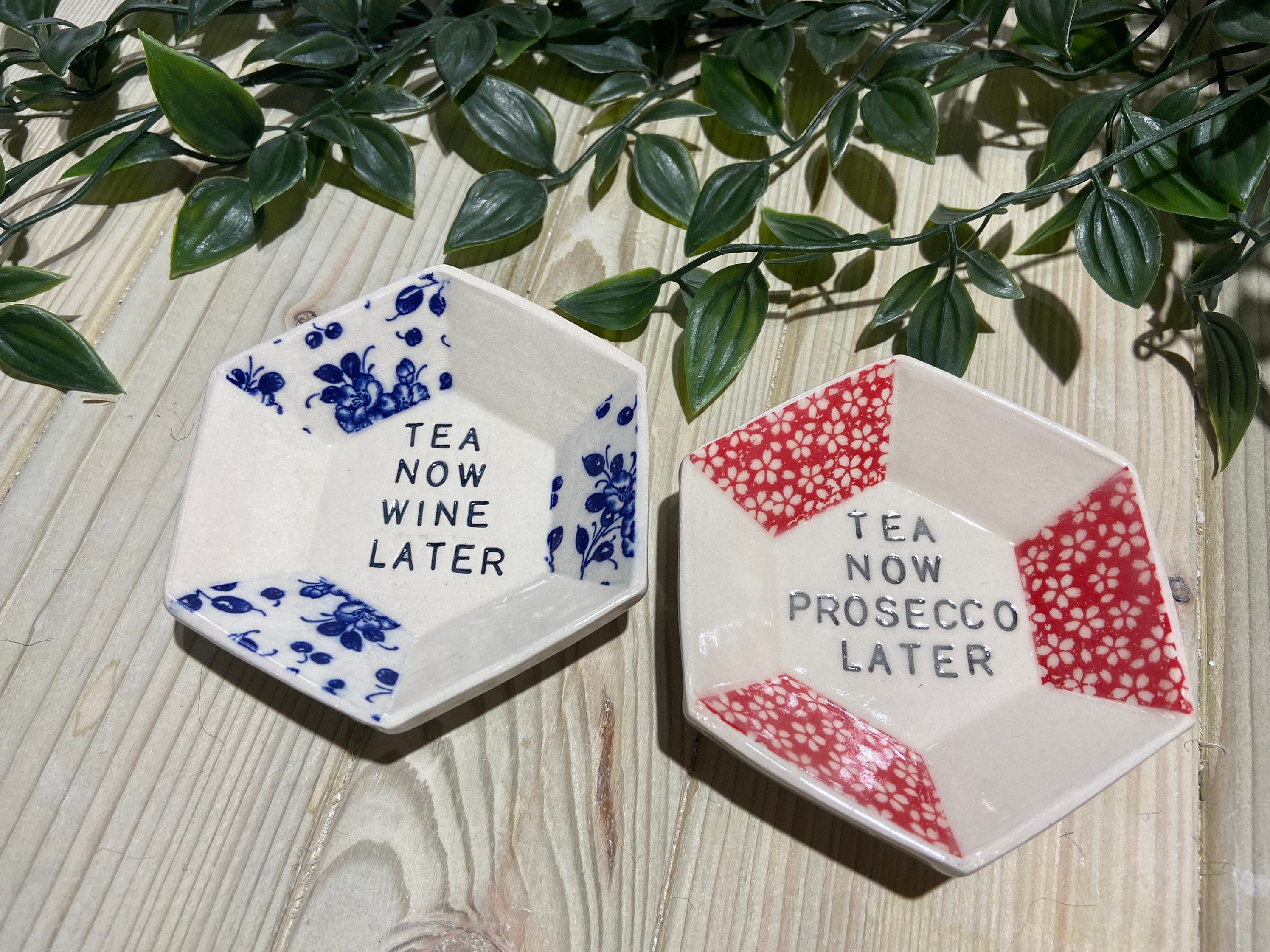 Handmade Ceramic Slogan Teabag Dish Tea Bag Tidy Teabag - Etsy UK