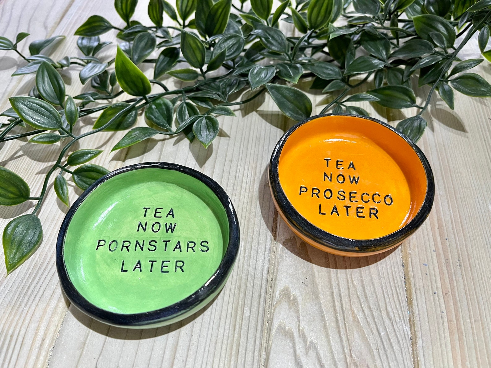 Ceramic Slogan Teabag Dish Tea Bag Tidy Teabag Holder | Etsy UK