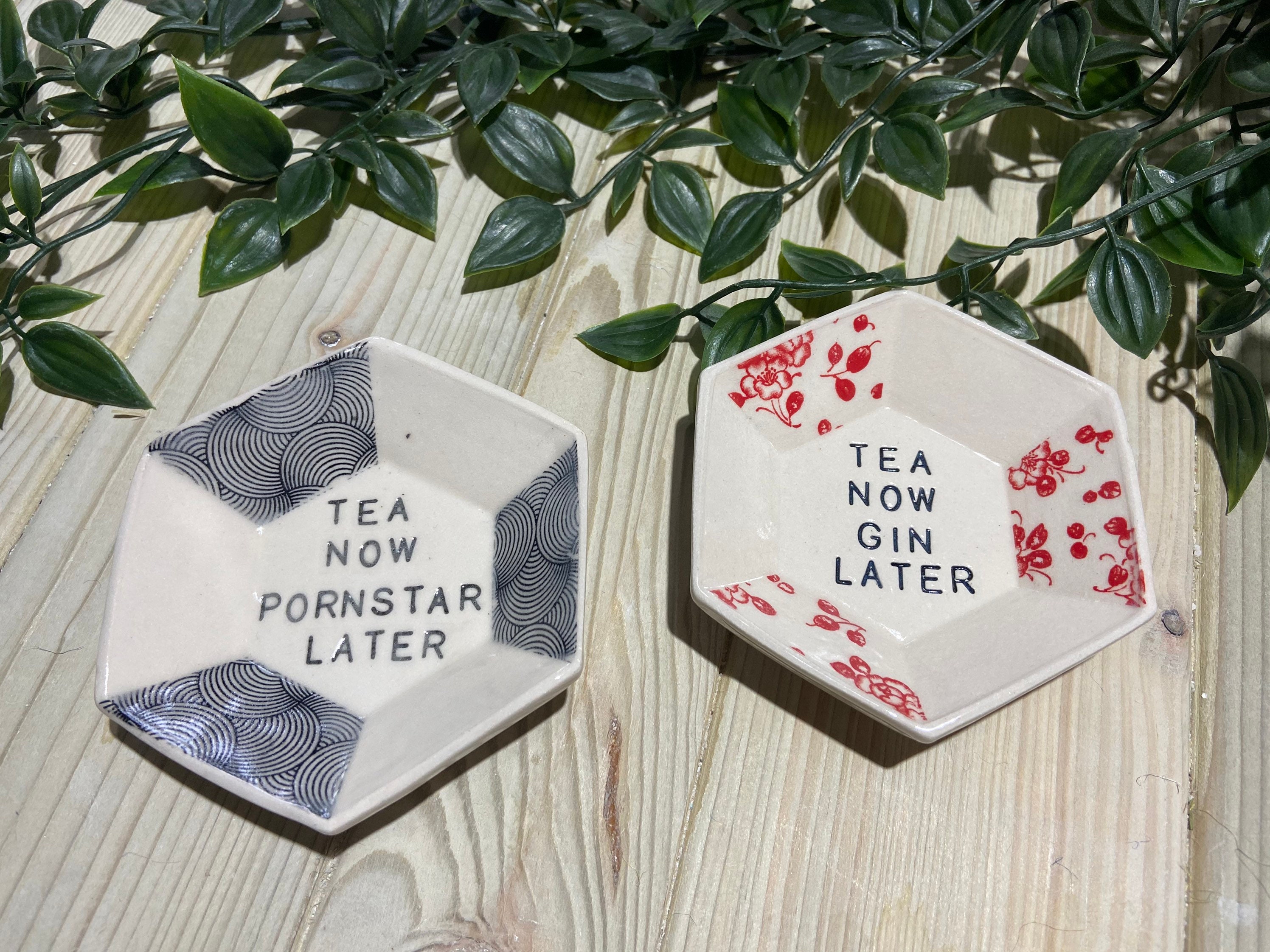 Handmade Ceramic Slogan Teabag Dish Tea Bag Tidy Teabag - Etsy UK