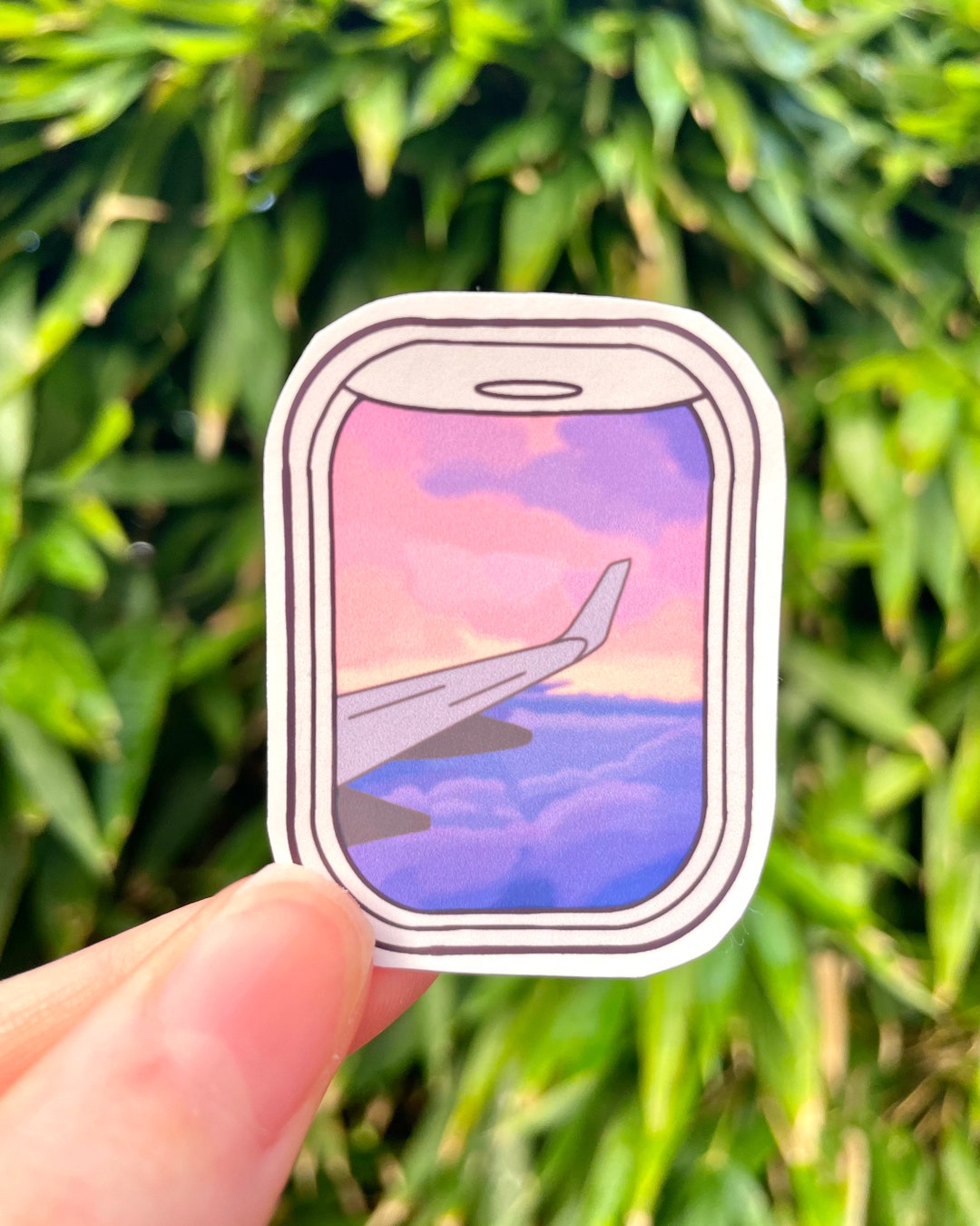 Airplane Window View Sticker Post Journal Vacation - Etsy