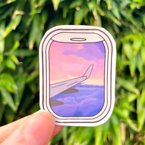 Airplane Window View Sticker Post Journal Vacation - Etsy