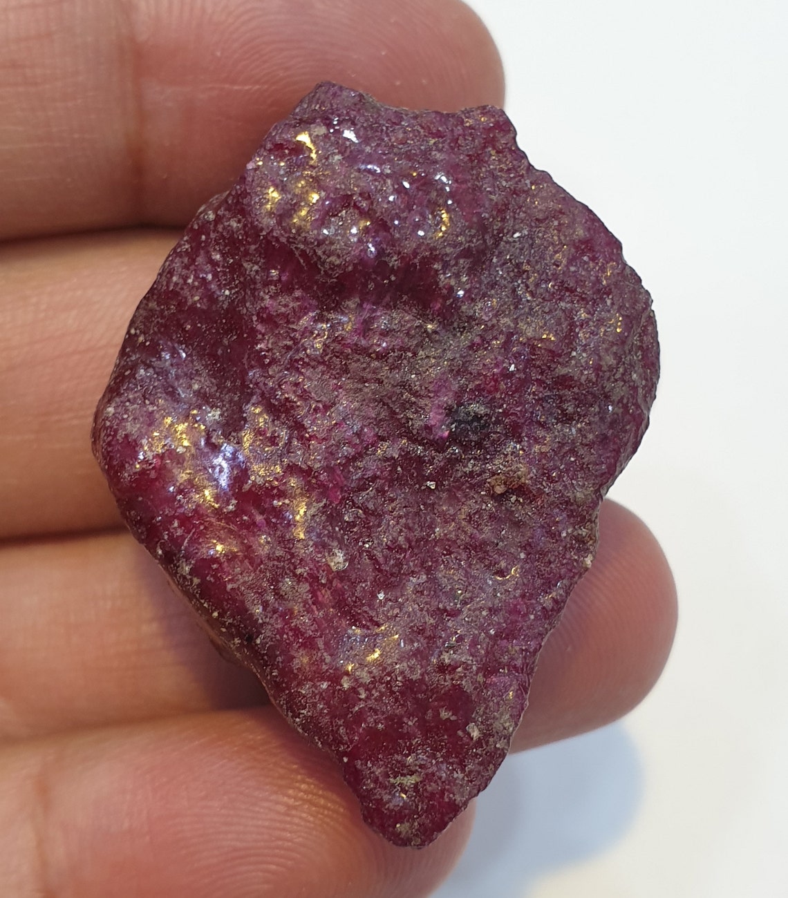 Piedras preciosas de rubí en bruto rellenas de vidrio de rubí - Etsy España