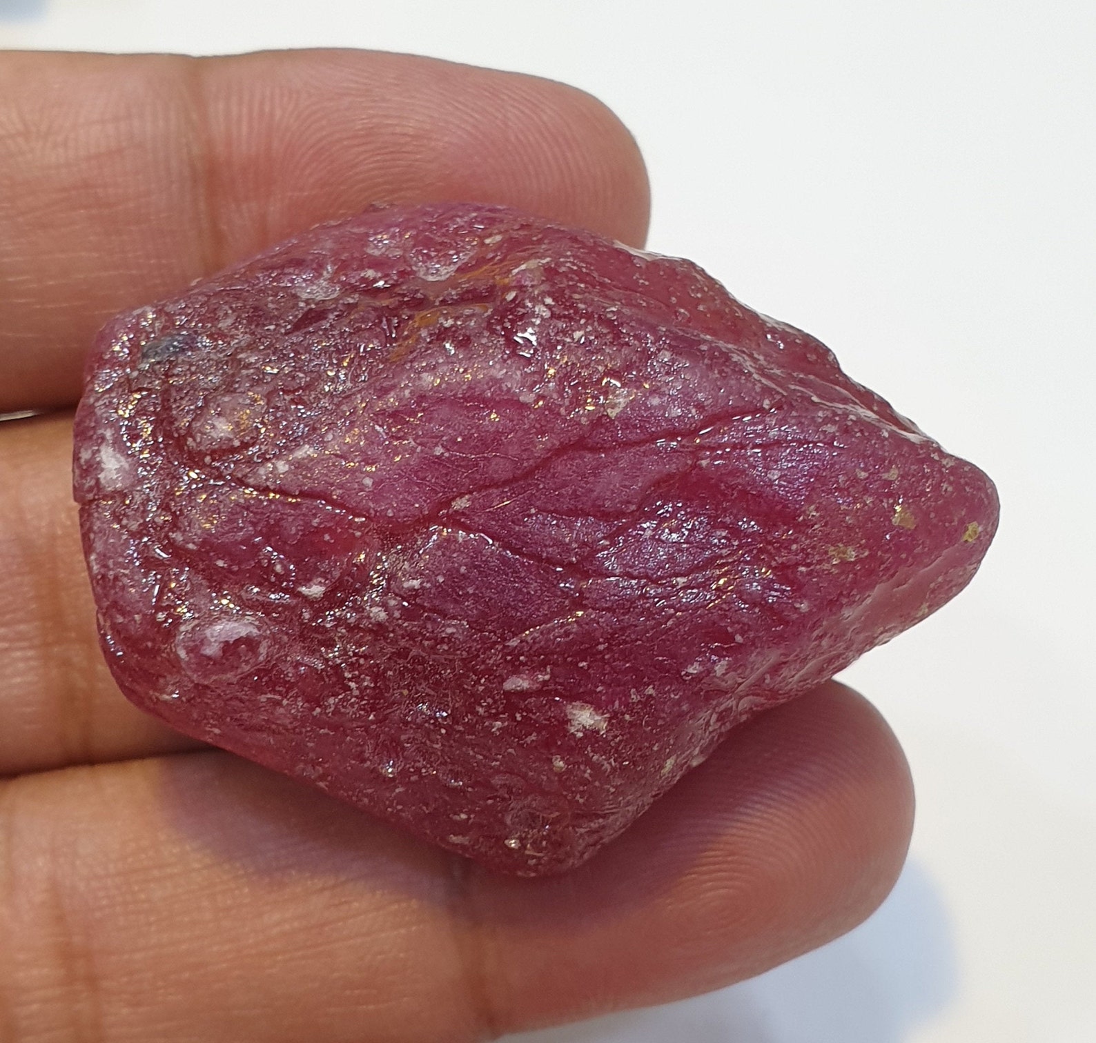 Piedras preciosas de rubí en bruto rellenas de vidrio de rubí - Etsy España