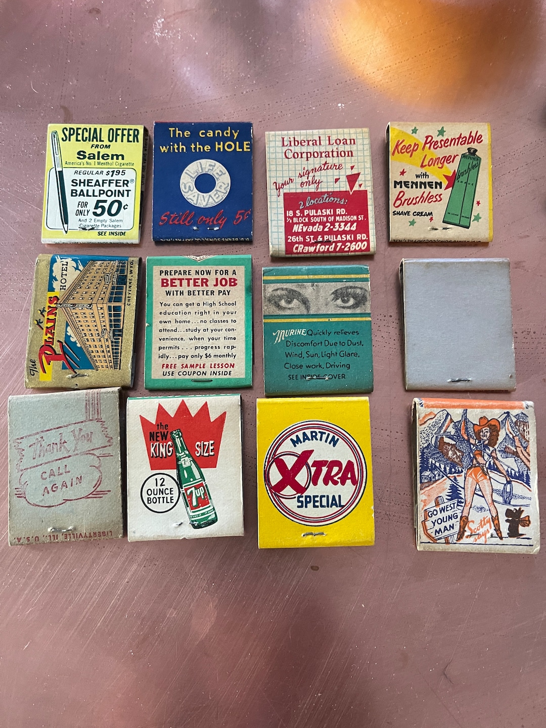 Vintage Matchbook, Matches, Advertising Matchbooks, Assorted Vintage ...