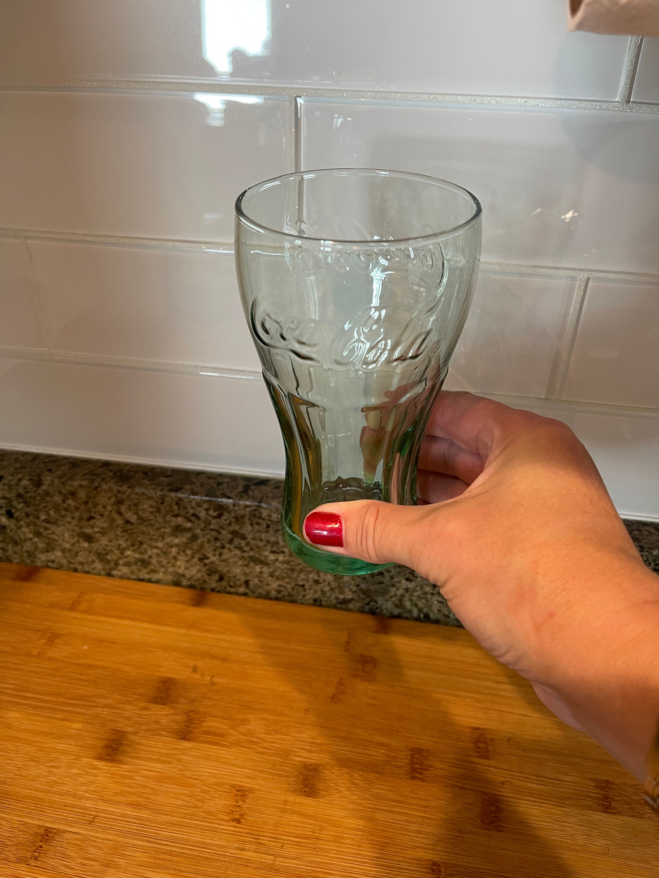 Classic Coca-cola Green Glass, Collectible Vintage Coke Glass, Soda ...