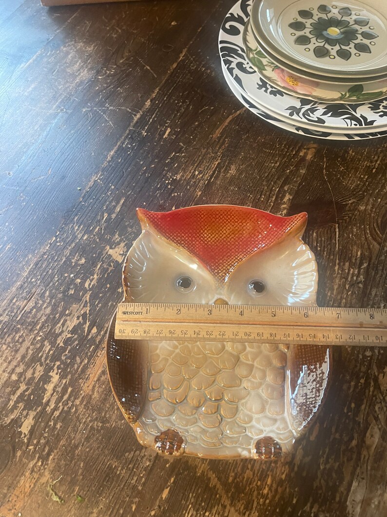 Decorative Owl Tray Ceramic Owl Plate Dainty Owl Platter - Etsy