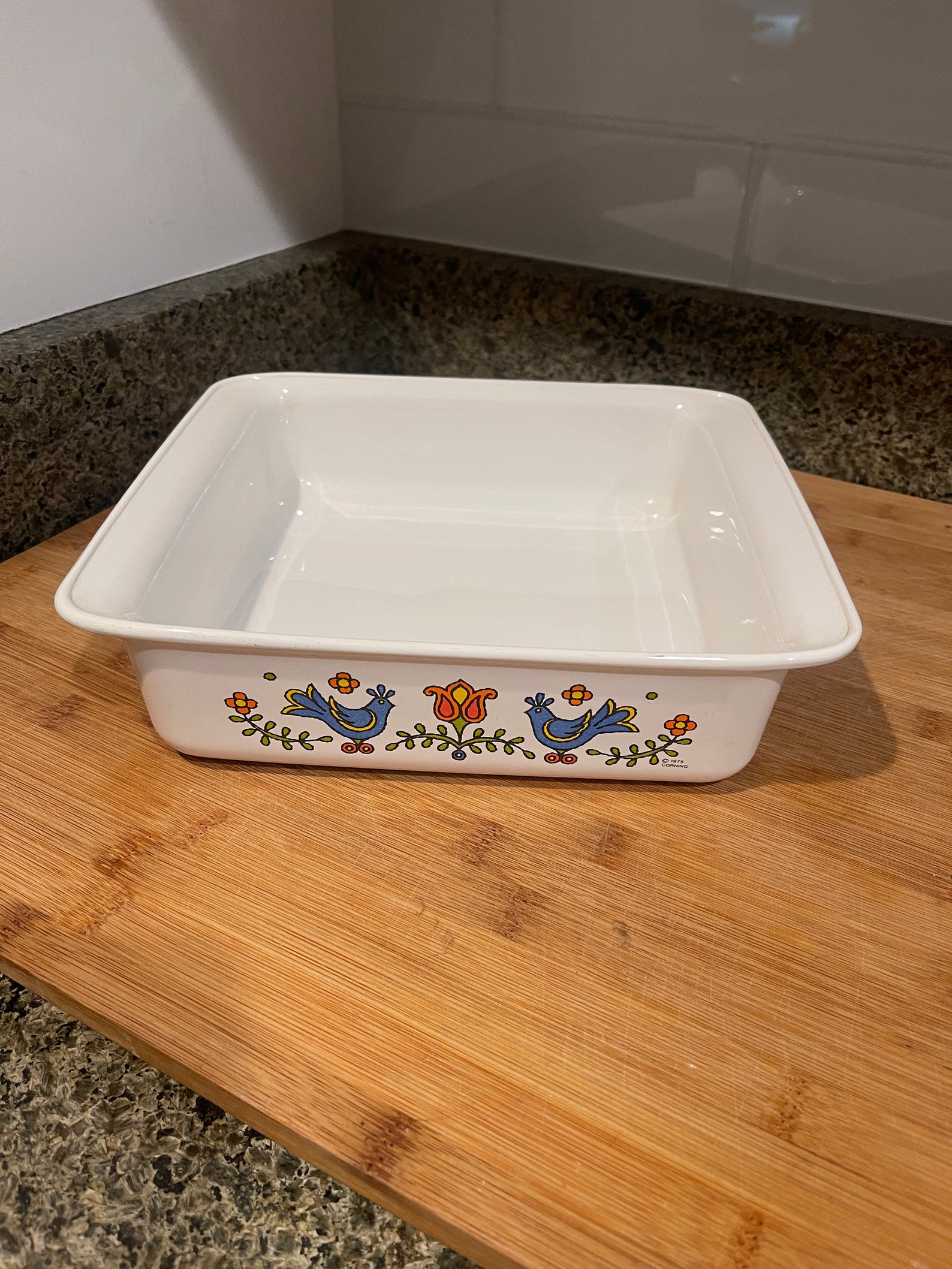 Corning Country Festival 1975 by Corning Ware 9 Inch Square Baker, RARE ...