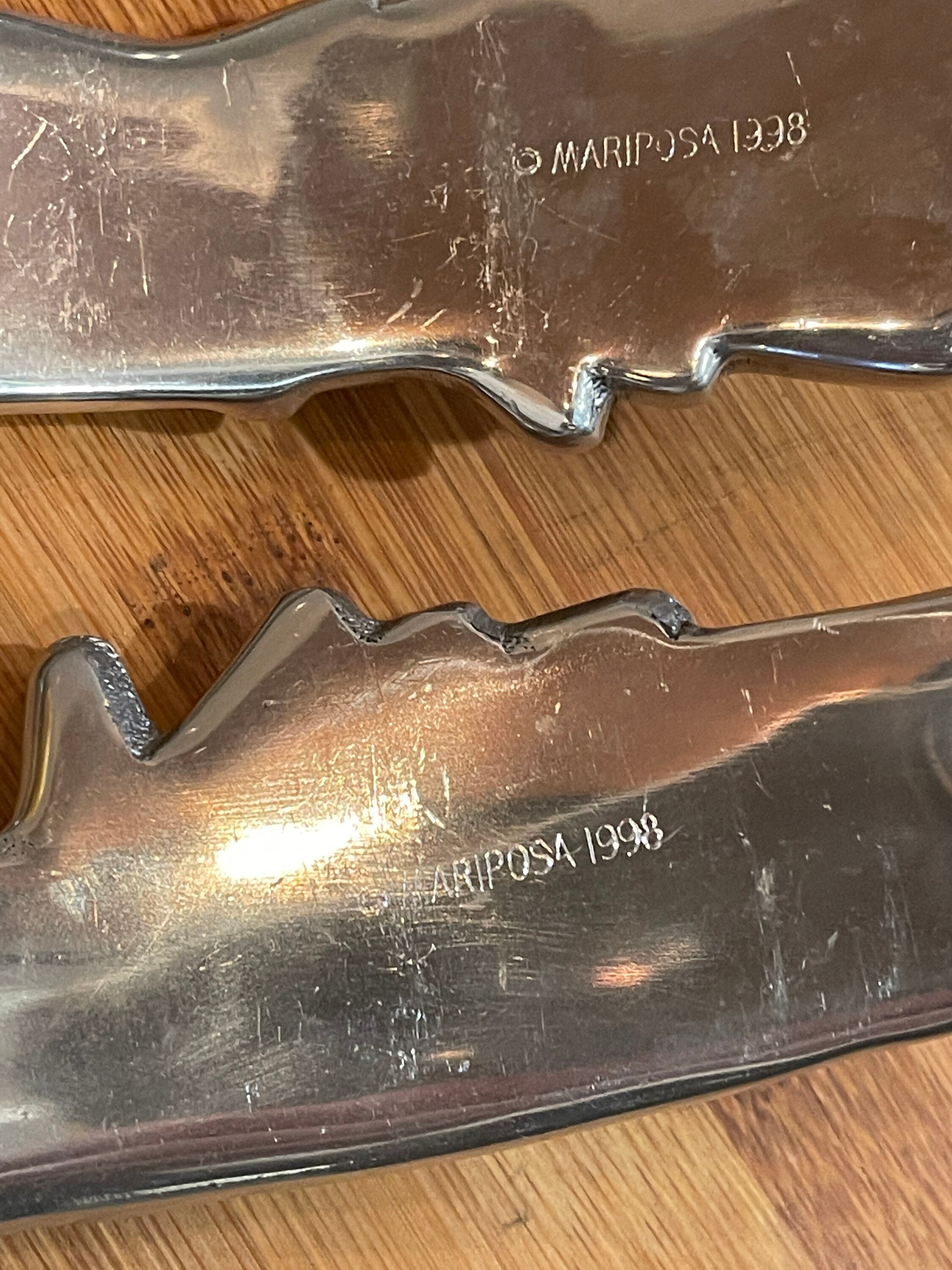 Mariposa Serving Spoons, Mariposa Salad Spoon and Fork, Mariposa Silver ...