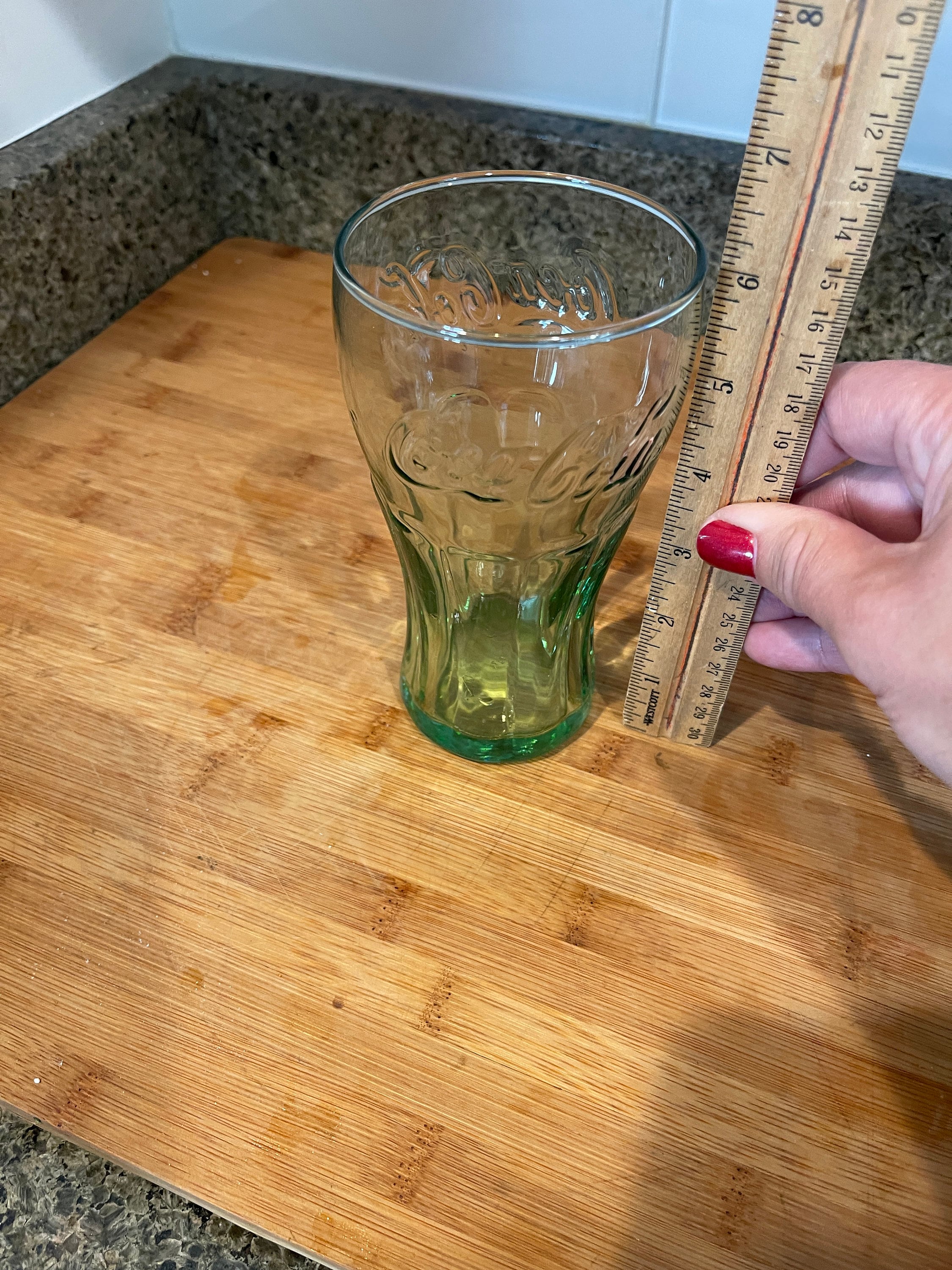 Classic Coca-cola Green Glass, Collectible Vintage Coke Glass, Soda ...