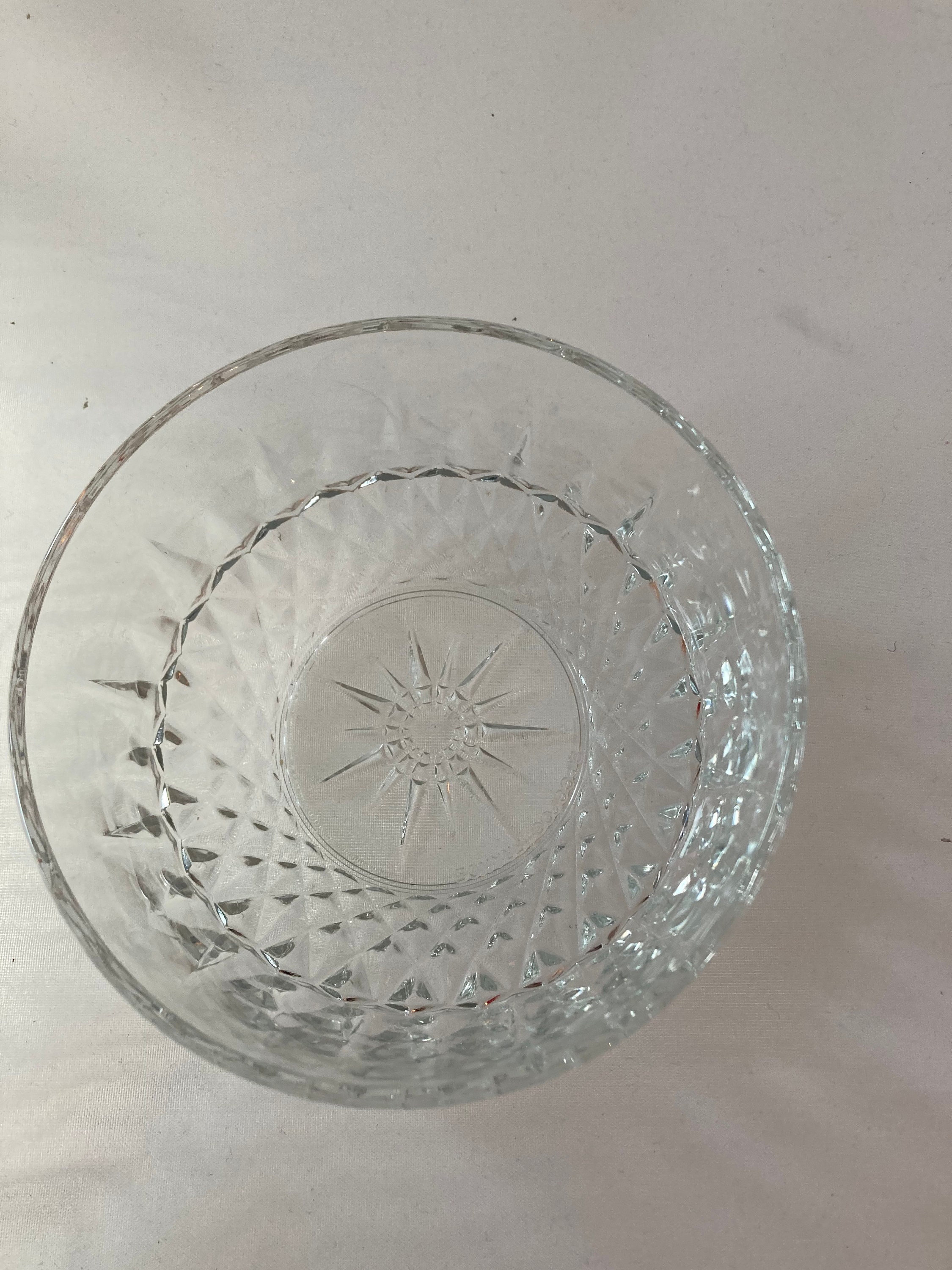 Arcoroc Cristal D' Arques Durand Diamant Crystal Bowl Arcoroc, 4 Inch ...