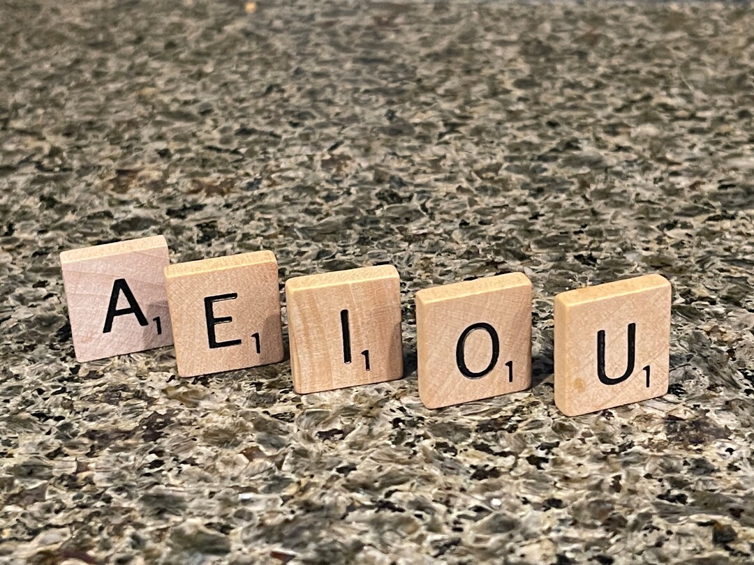 Old Scrabble Tiles, Individual Single Letters, Vintage Scrabble Tiles ...