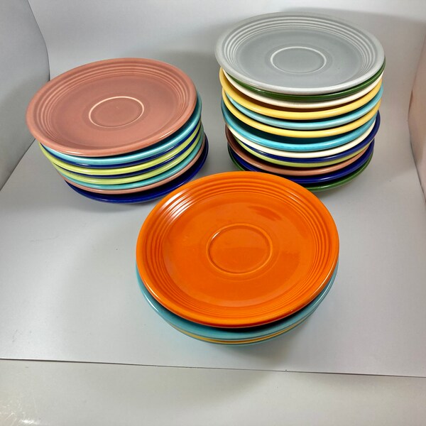 Red Fiestaware Plate - Etsy