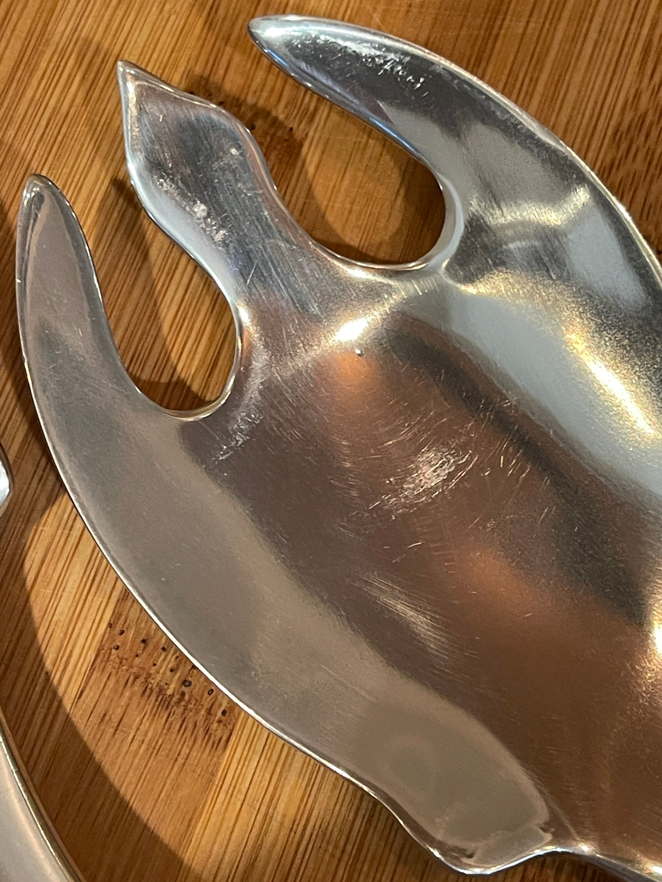 Mariposa Serving Spoons, Mariposa Salad Spoon and Fork, Mariposa Silver ...