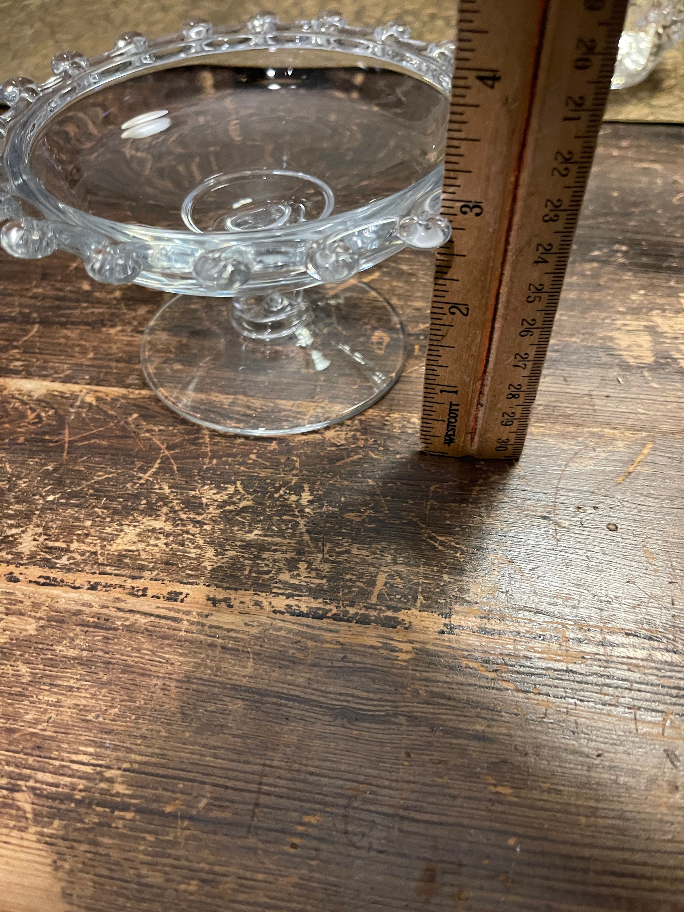 Heisey Footed Pedestal Dish, Glass Compote Candy Nut Footed - Etsy