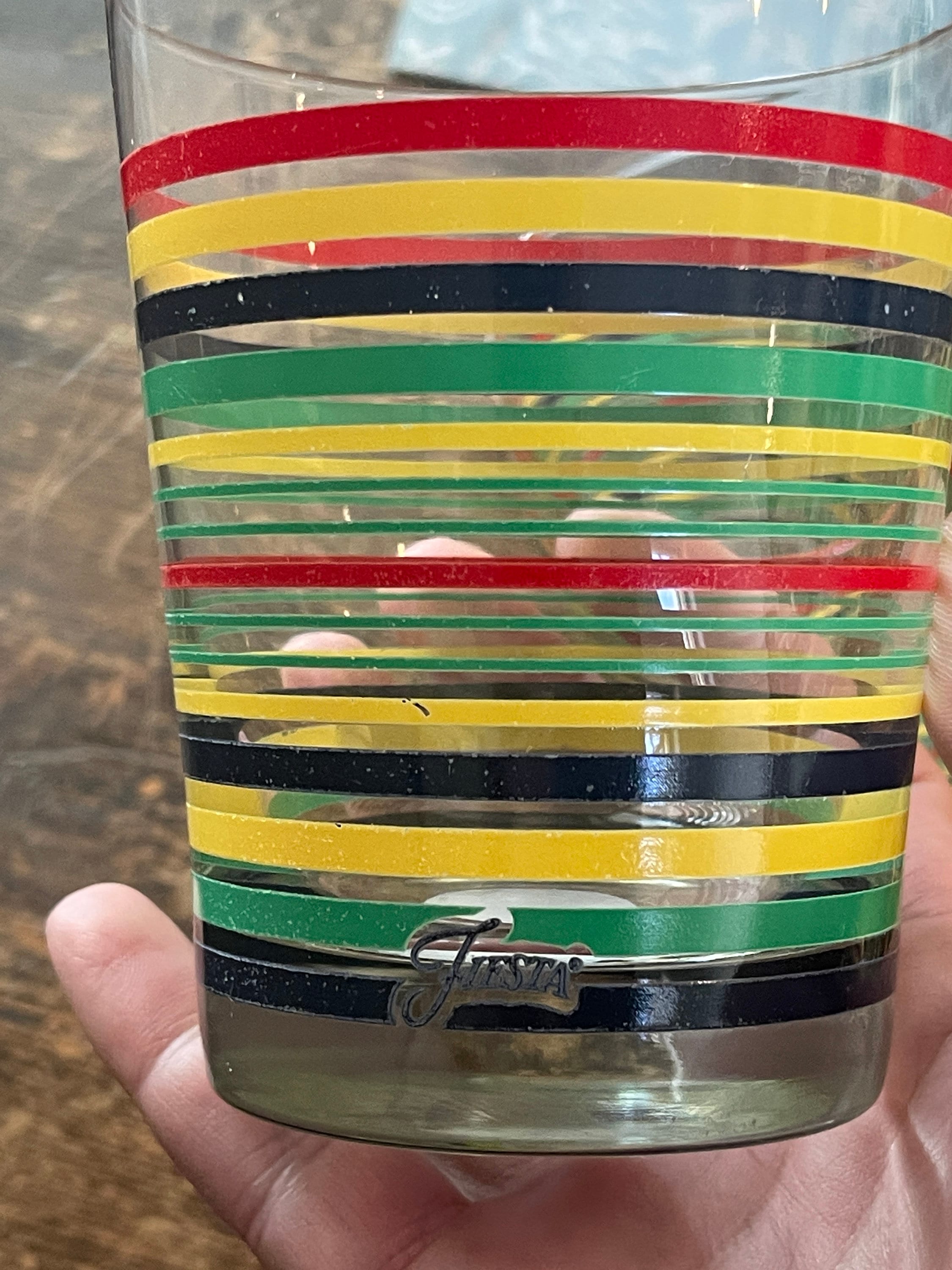 Fiestaware FIESTA Libbey Glasses-rare, Fiestaware Old Fashioned 12 Oz ...