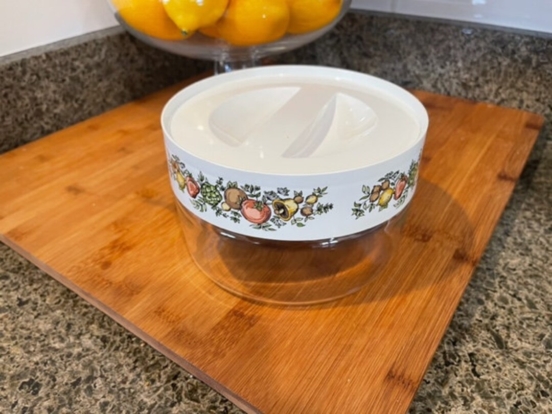 Pyrex Glass Canister, Spice of Life Canister - Etsy