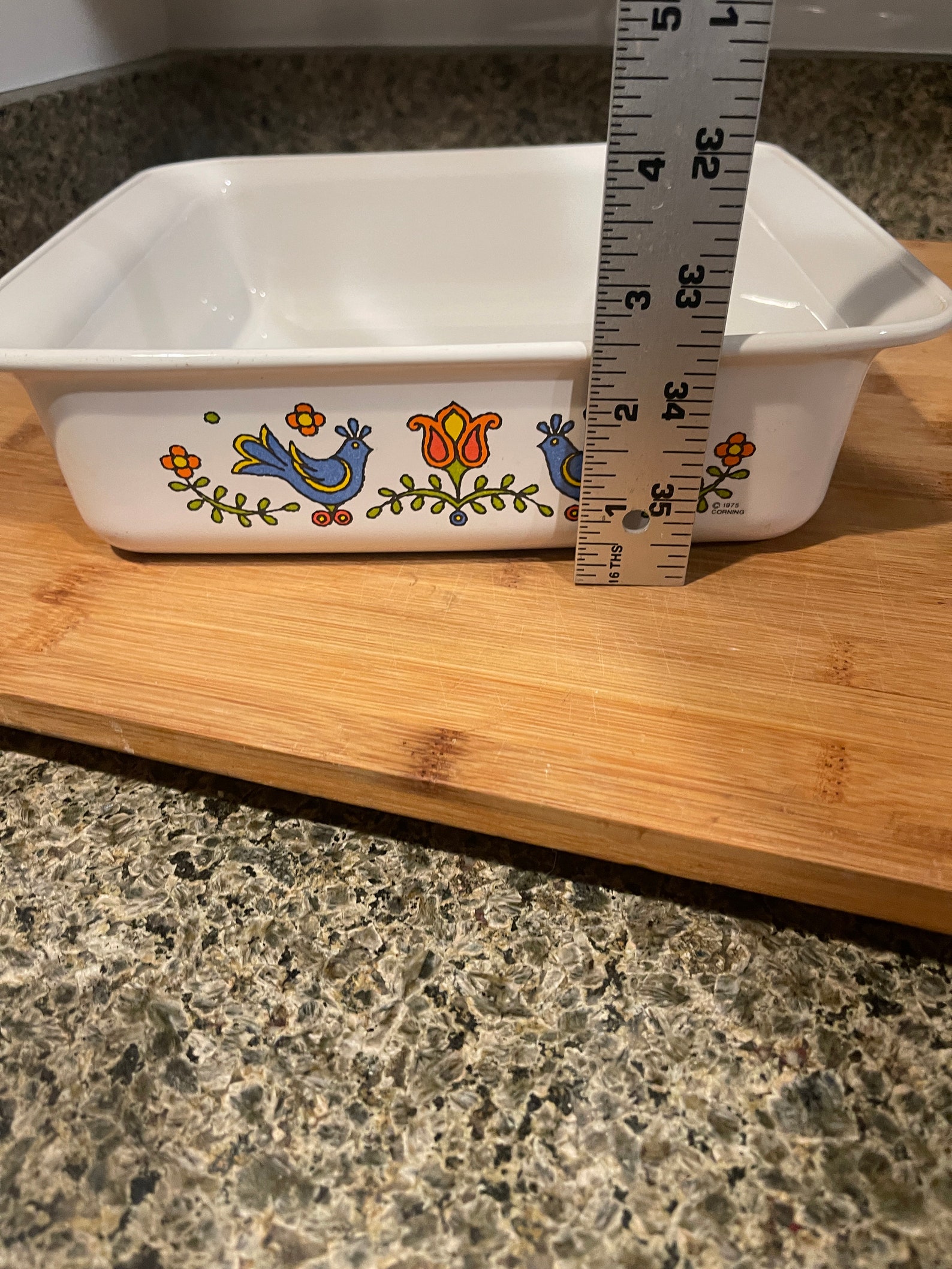 Corning Country Festival 1975 by Corning Ware 9 Inch Square Baker, RARE ...