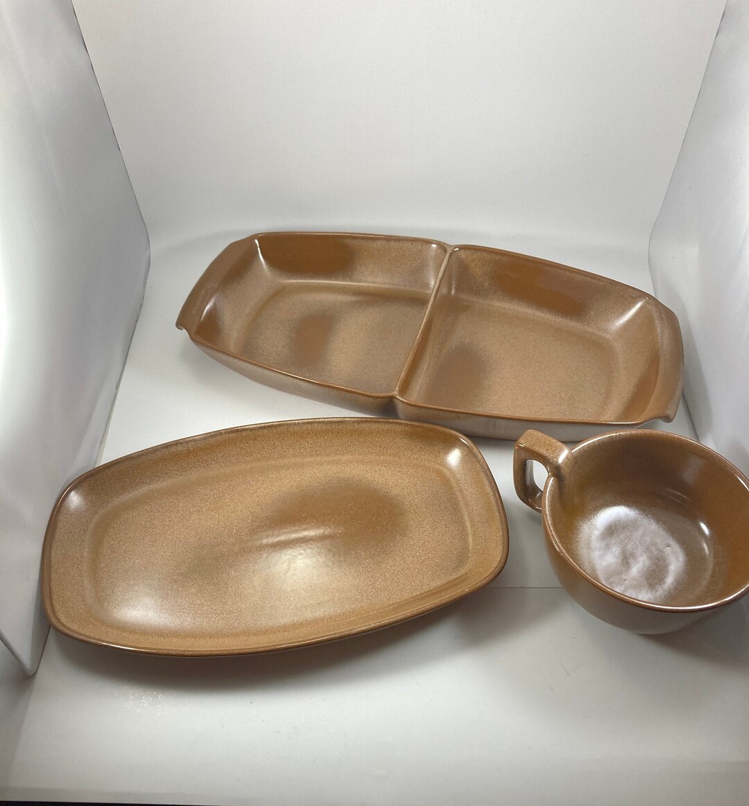 Plainsman Frankoma Divided Platter, Frankoma Coffee Mug, Frankoma ...