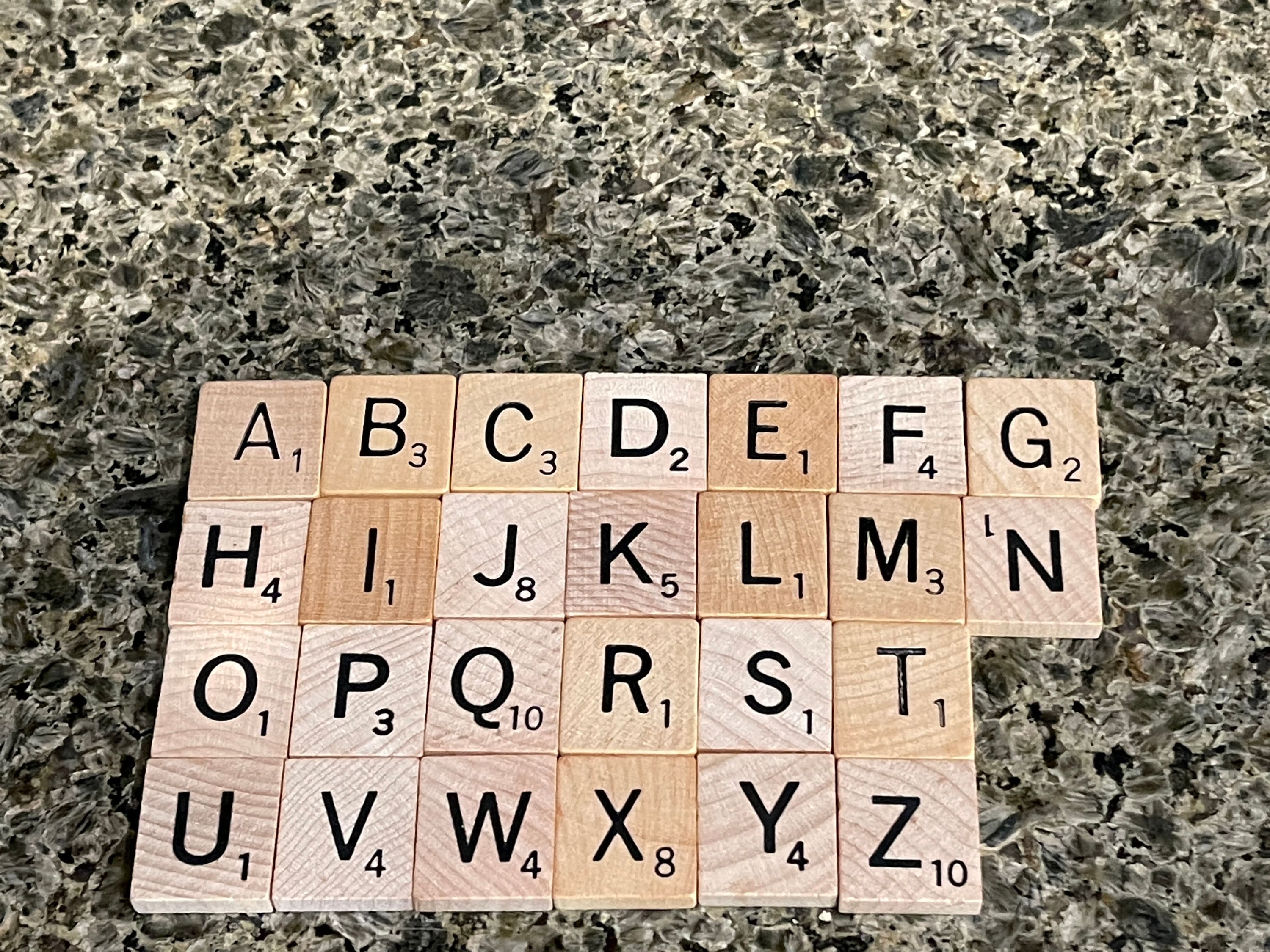 Scrabble® Tiles, Vintage Scrabble, Individual Letters, Old Scrabble ...