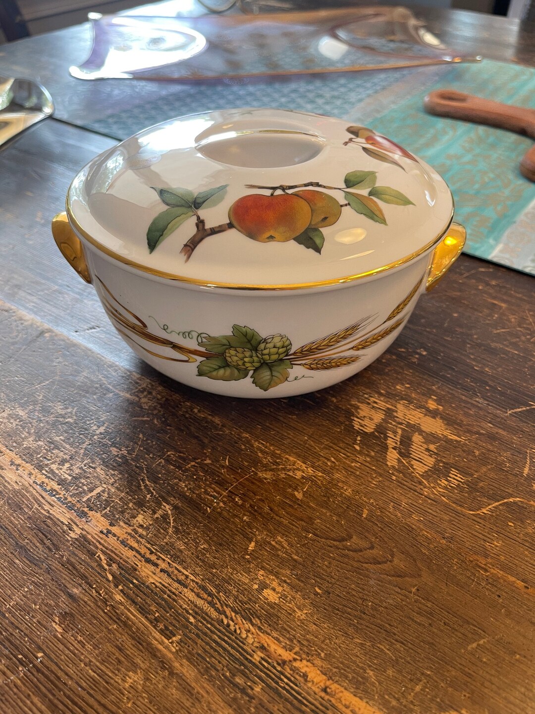 Royal Worcester Evesham Gold 1 Quart Covered Casserole - Etsy