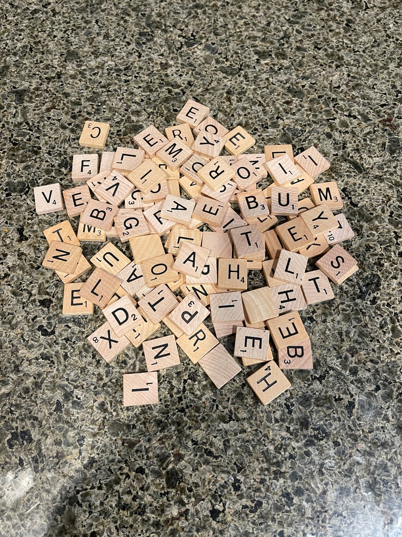Vintage Scrabble Tiles, Individual Craft Letters - Etsy