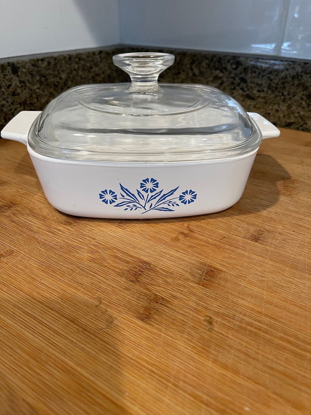 Corn Flower Blue by Corning Ware Square Casserole With Lid, A-1-B ...