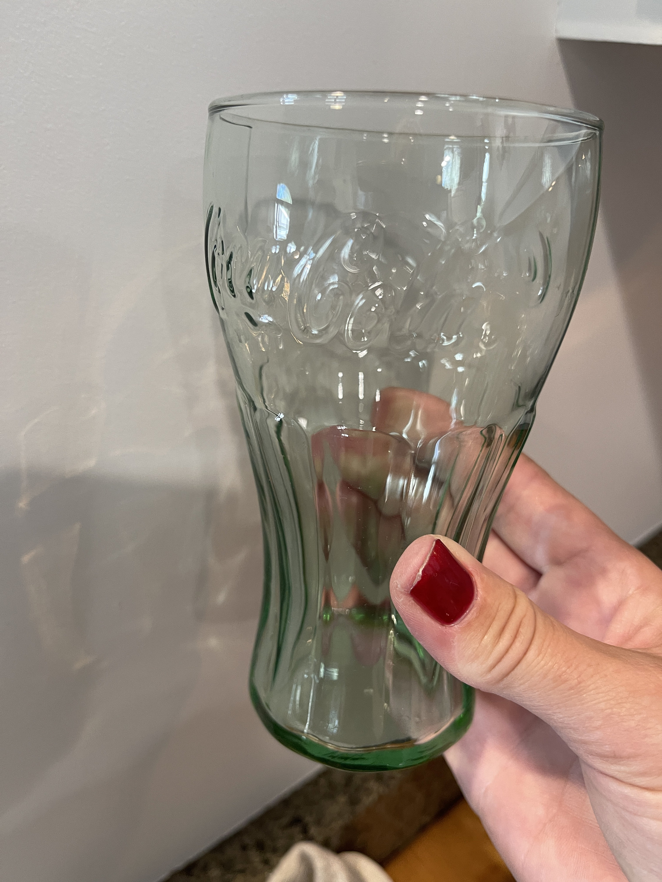 Classic Coca-cola Green Glass, Collectible Vintage Coke Glass, Soda ...
