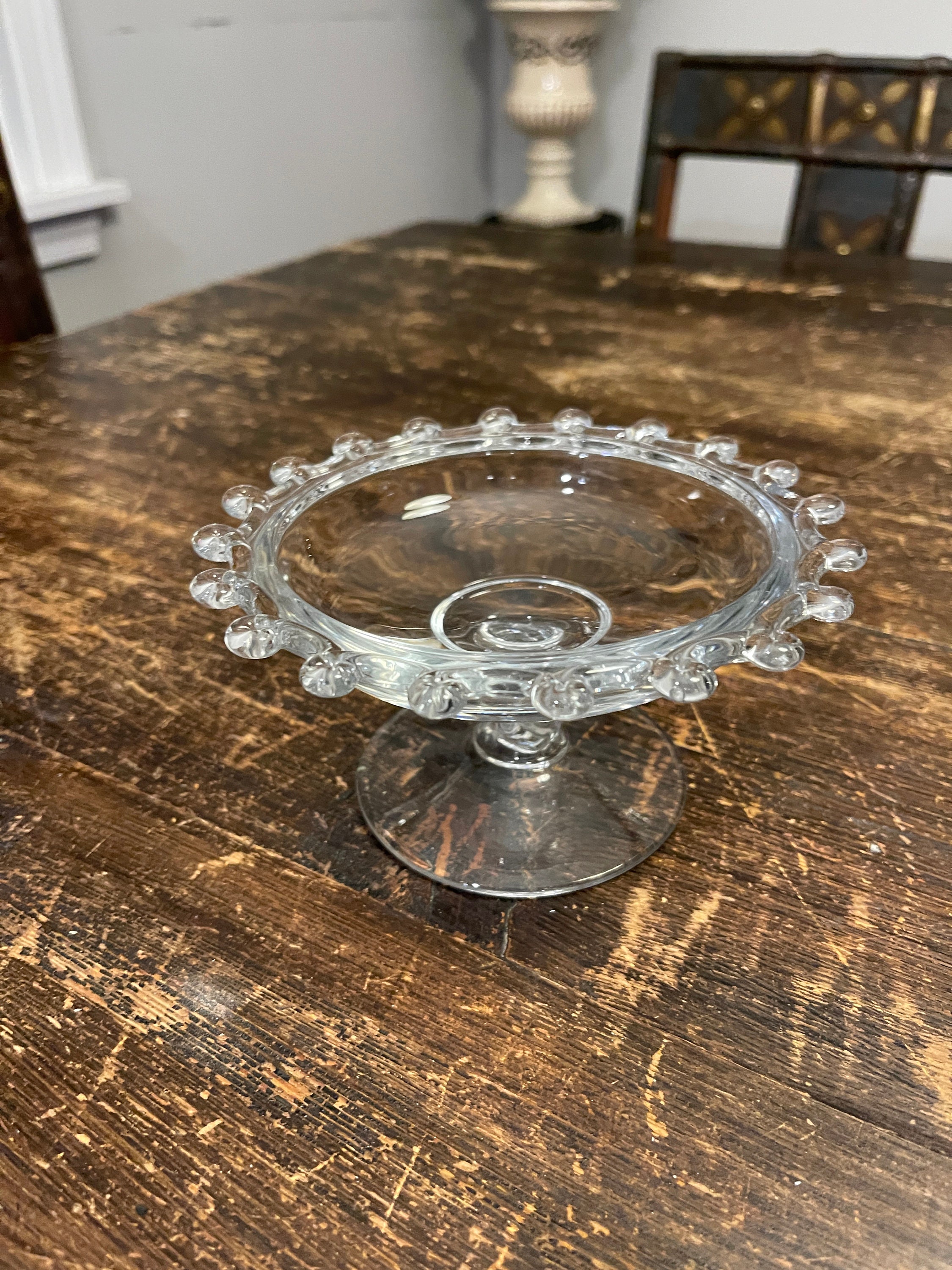 Heisey Footed Pedestal Dish, Glass Compote Candy Nut Footed - Etsy