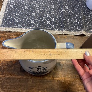 Louisville Stoneware Pottery Pitcher Sailboat, Large Louisville Pitcher ...
