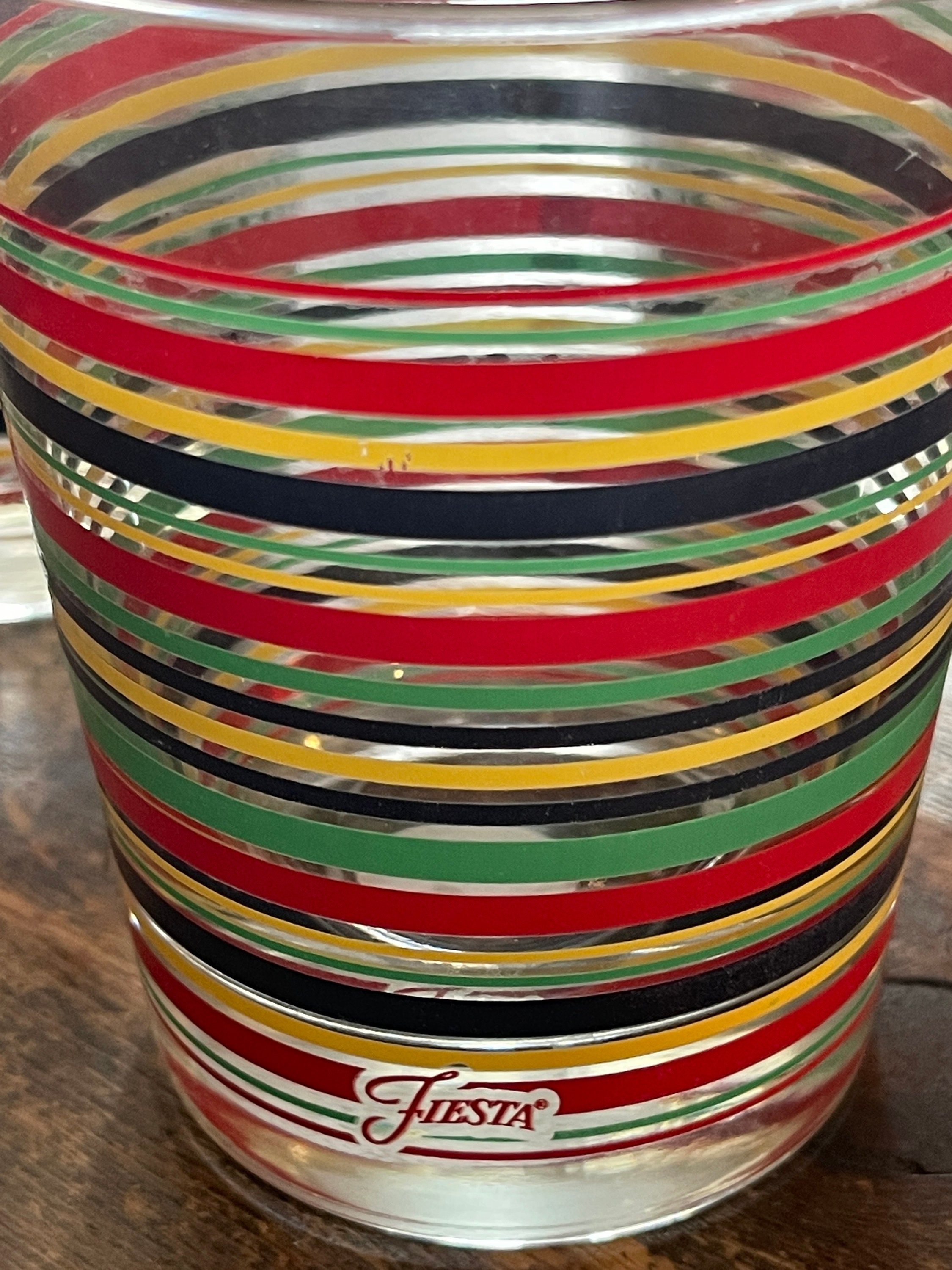 Fiestaware FIESTA Libbey Glasses-rare, Fiestaware Old Fashioned 12 Oz ...