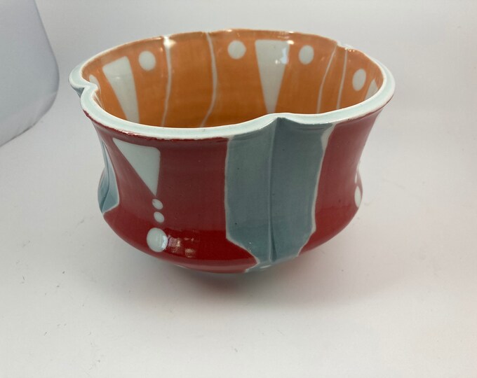 Handmade Ceramic Planter With Tray Circus Lights - Etsy