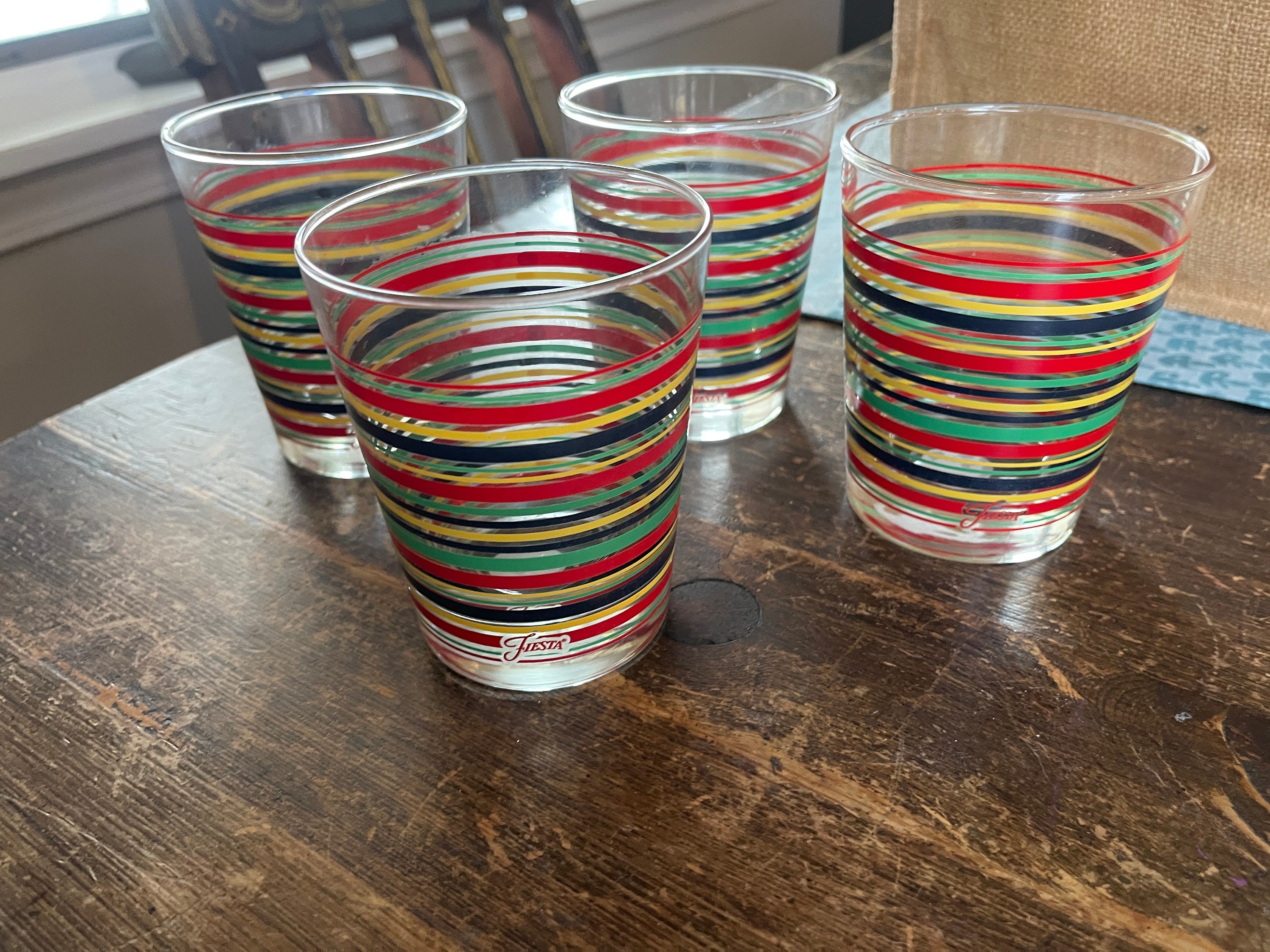 Fiestaware FIESTA Libbey Glasses-rare, Fiestaware Old Fashioned 12 Oz ...