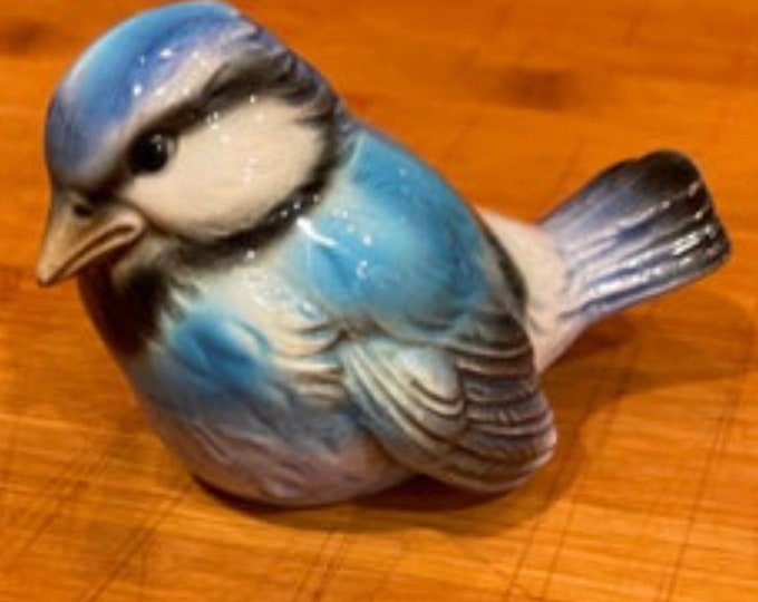 Gobel Hummel Blue Bird Figurine, Ceramic Blue Bird, Ceramic Blue Jay ...