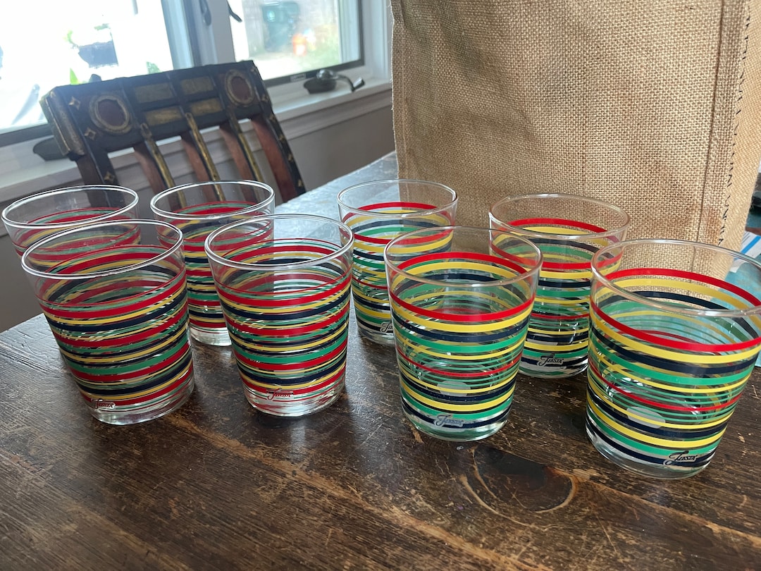 Fiestaware FIESTA Libbey Glasses-rare, Fiestaware Old Fashioned 12 Oz ...