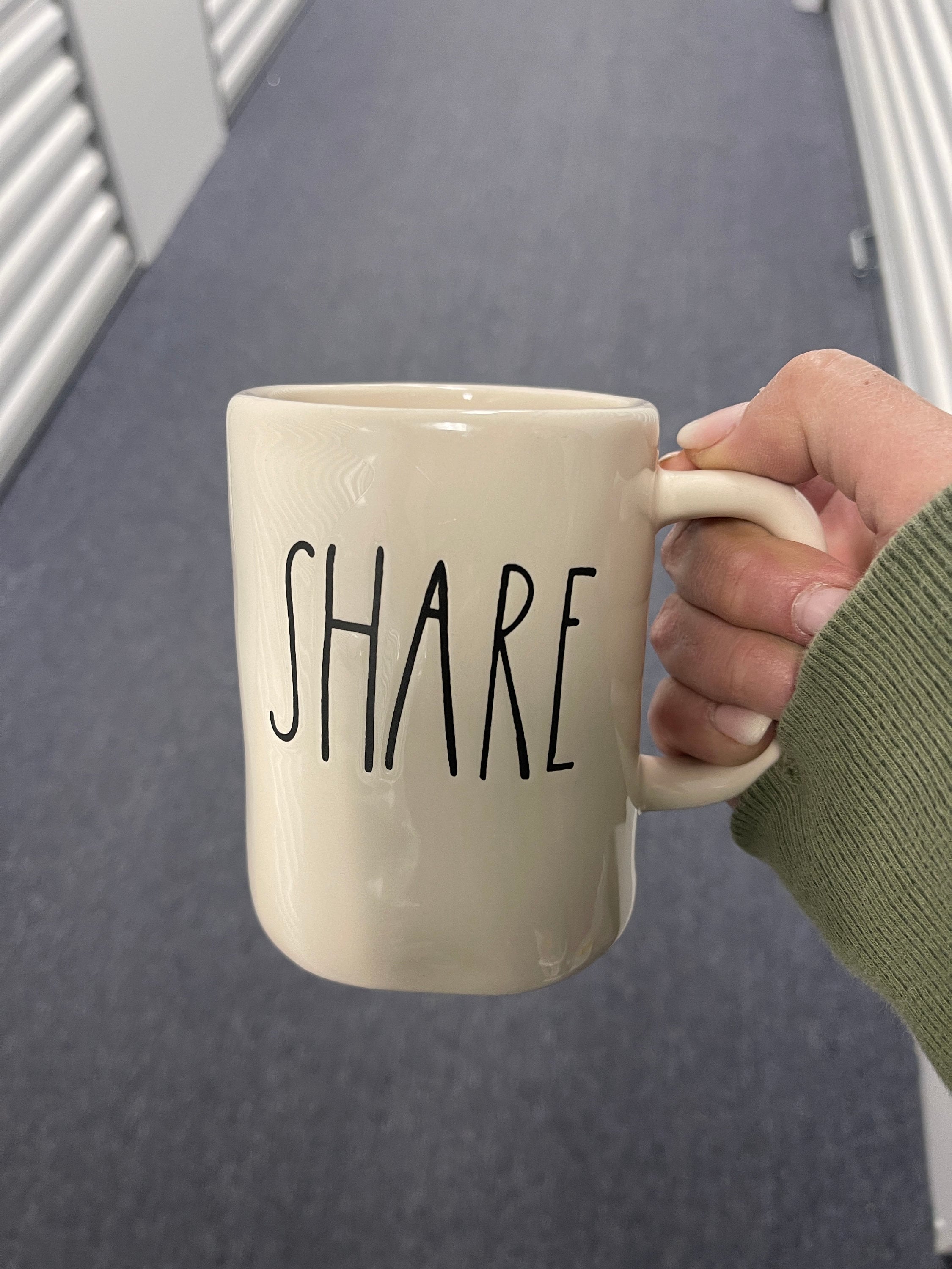 Rae Dunn Coffee Mugs, Rae Dunn Share Coffee Mug, White Coffee Mug ...