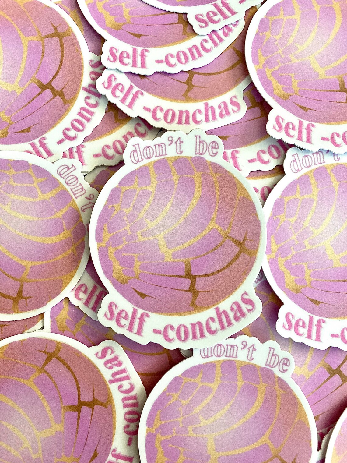 Dont Be Self Conchas Die Cut Sticker Dont Be Self Conchas - Etsy
