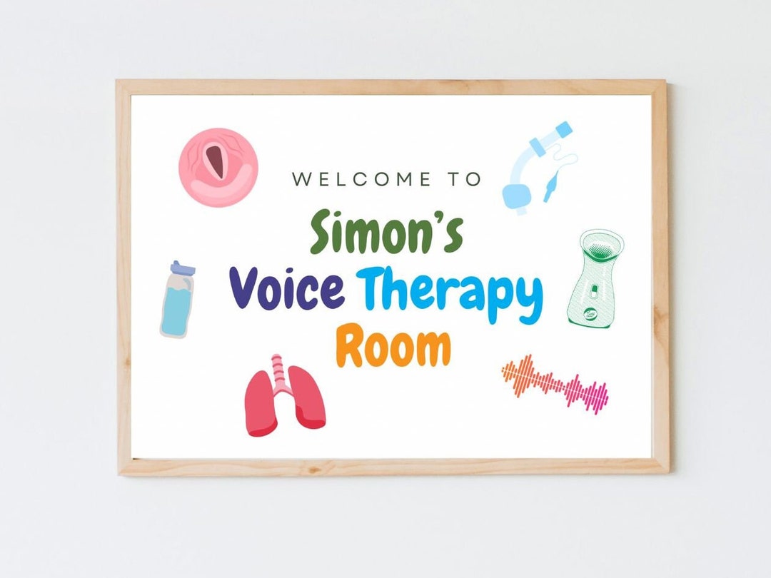 Personalised Voice Therapy Room Poster SLT - Etsy