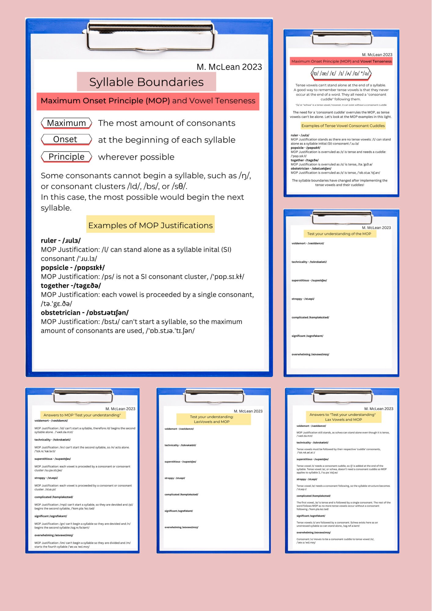 SLT/SLP Syllable Boundary Reference and Practise (maximum Onset ...